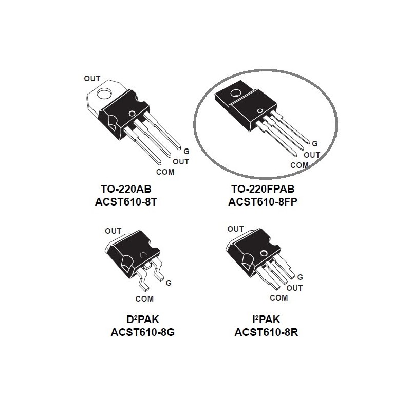 ACST610-8R 800V/6AC SWITCH